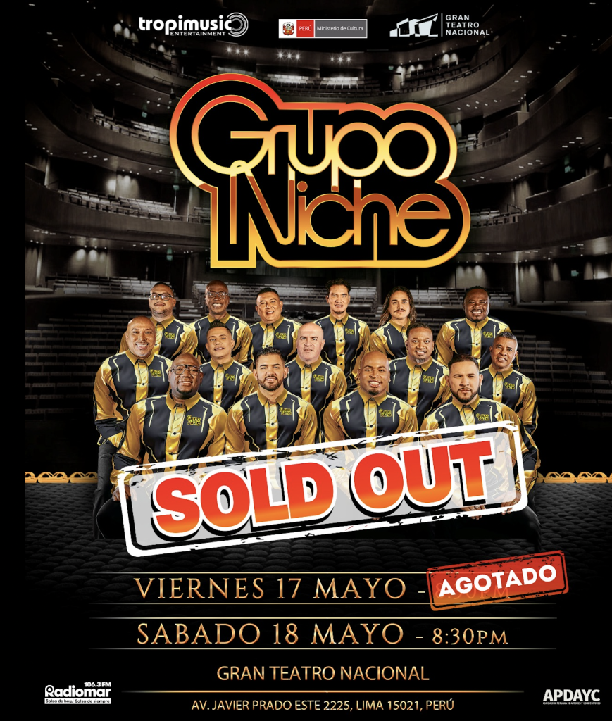 Niche logra sold out en el Gran Teatro Nacional y abre nueva fecha ...